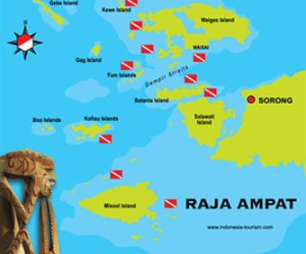 Raja Ampat Map - Map of Raja Ampat Islands In West Papua, Indonesia